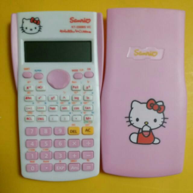 Hello Kitty Scientific Calculator(casio) , Health & Nutrition, Health ...