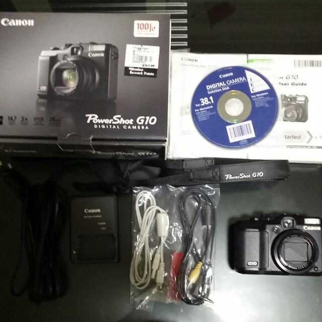 Canon PowerShot G10 Digital Camera , Photography, Cameras on Carousell