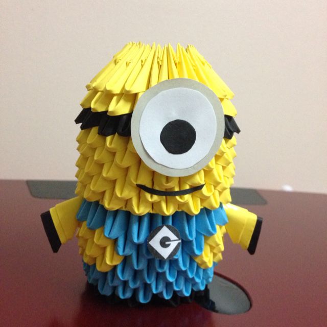 Minion 3D Origami, Hobbies & Toys, Stationery & Craft, Occasions ...