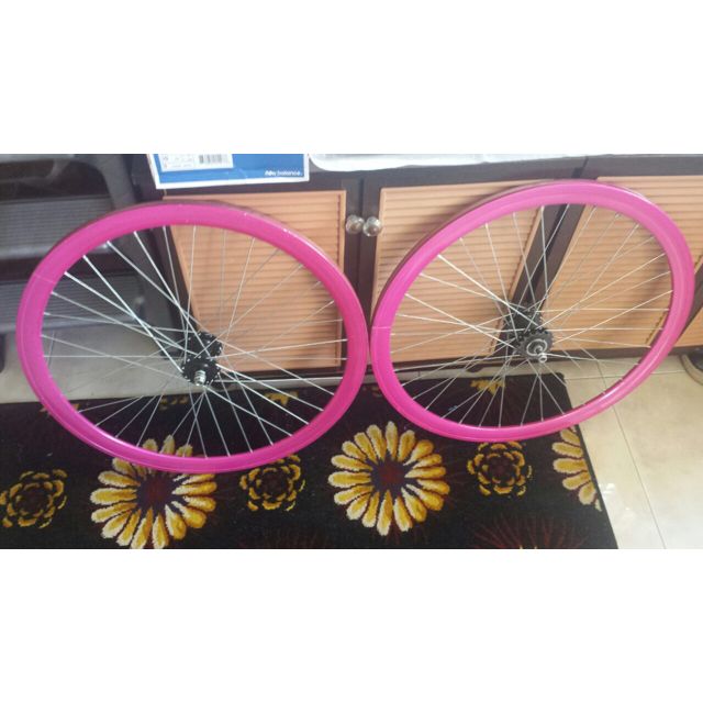 Harris Stock Rims(pink)Fixie Flip Flop, Sports Equipment, Bicycles ...