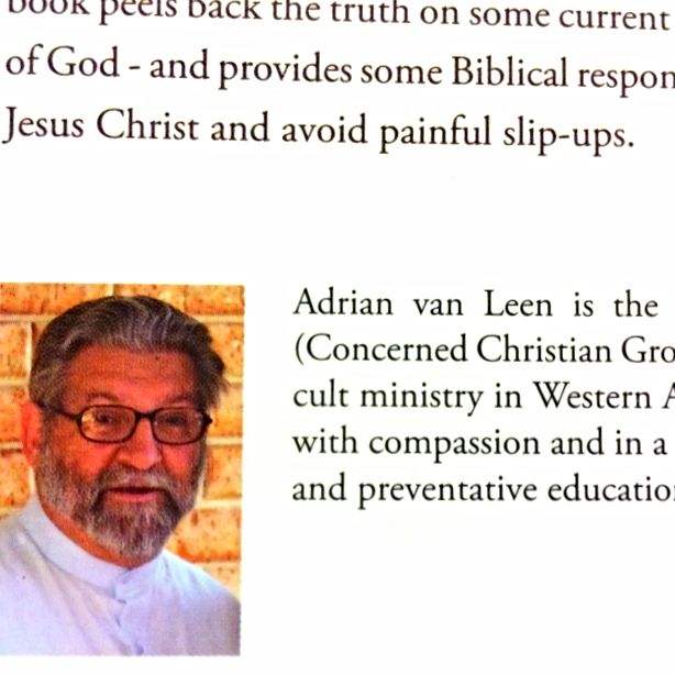 "The Problem Of Extreme Christian Fringe Groups" (Adrian Van Leen ...
