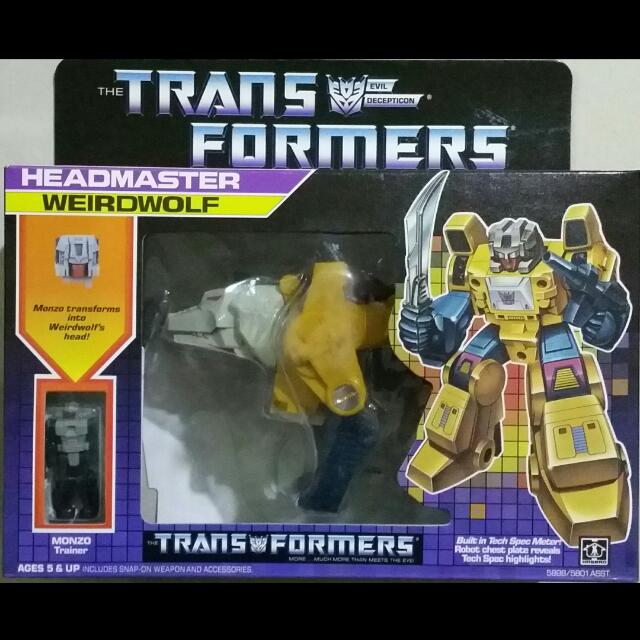 Transformers Reissue G1 Headmaster Weirdwolf Decepticons, Hobbies ...