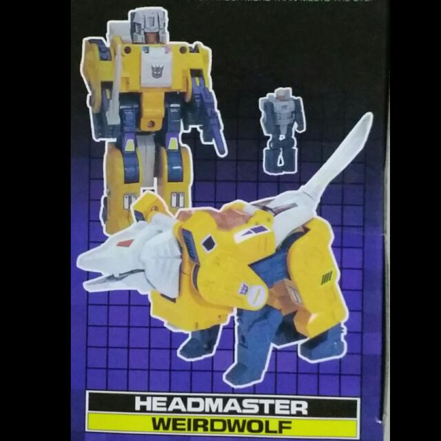 Transformers Reissue G1 Headmaster Weirdwolf Decepticons, Hobbies ...