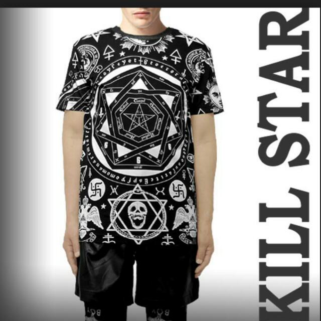Kill star occult tee Black, Men's Fashion, Tops & Sets, Tshirts & Polo ...