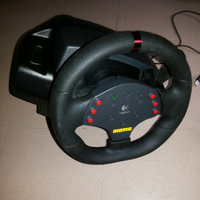 MOMO Racing Force Feedback Wheel for PC, Hobbies & Toys, Toys & Games ...