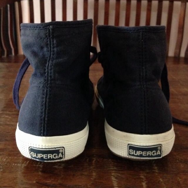 Superga High Cut, Women's Fashion, Footwear, Sneakers on Carousell