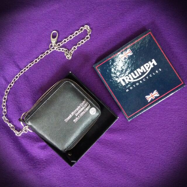 Triumph Biker Chain Wallet, Men's Fashion, Bags, Belt bags, Clutches ...