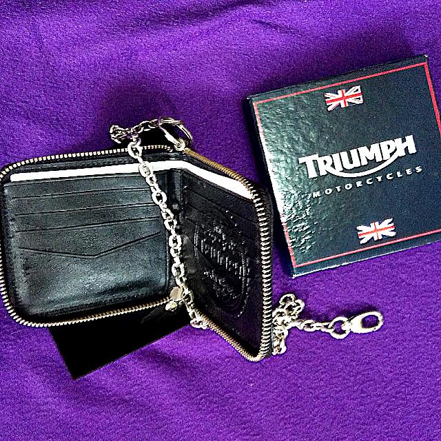 Triumph Biker Chain Wallet, Men's Fashion, Bags, Belt bags, Clutches ...