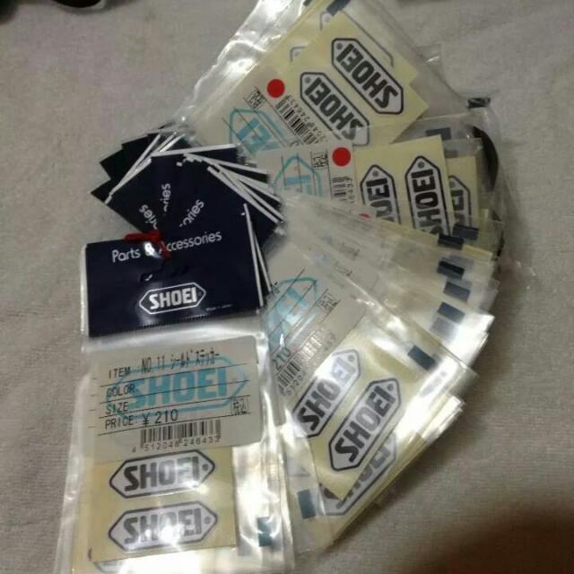 Authentic Shoei Visor Sticker, Car Accessories, Accessories on Carousell