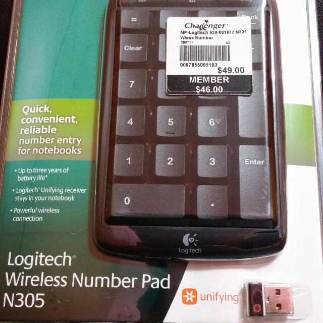 Logitech Wireless Keypad, Electronics on Carousell