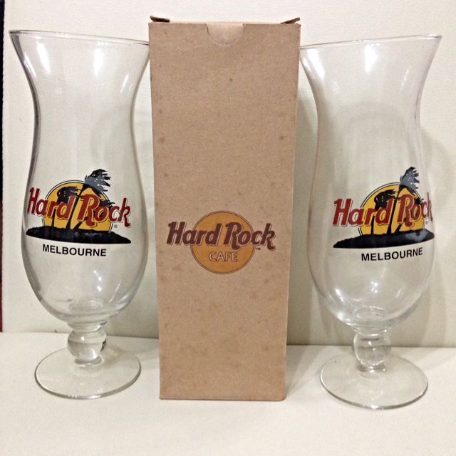 Hard Rock (Melbourne) Glass Cups, TV & Home Appliances, Kitchen ...