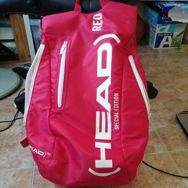 Head Red Special Edition Tennis Backpack, Sports Equipment, Sports ...