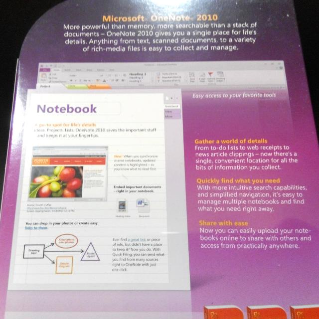 Microsoft OneNote 2010, Computers & Tech, Parts & Accessories ...