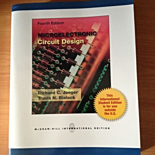 Microelectronic Circuit Design. Fourth Edition, Hobbies & Toys, Books ...