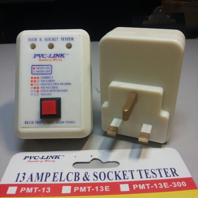 Power Socket & ELCB Tester, Furniture & Home Living, Gardening ...