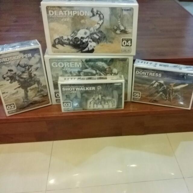 Zoids Panzer Tier Collection ( Gorem, Road Skipper, Shotwalker ...