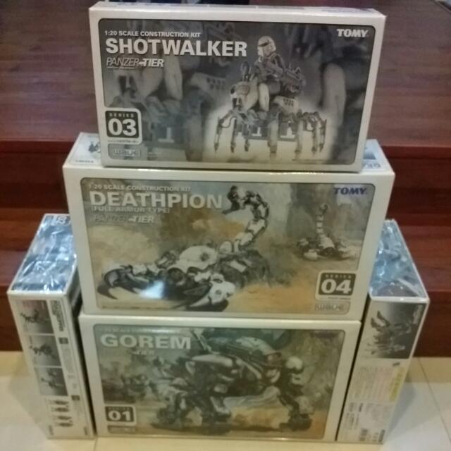 Zoids Panzer Tier Collection ( Gorem, Road Skipper, Shotwalker ...