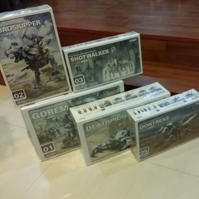 Zoids Panzer Tier Collection ( Gorem, Road Skipper, Shotwalker ...