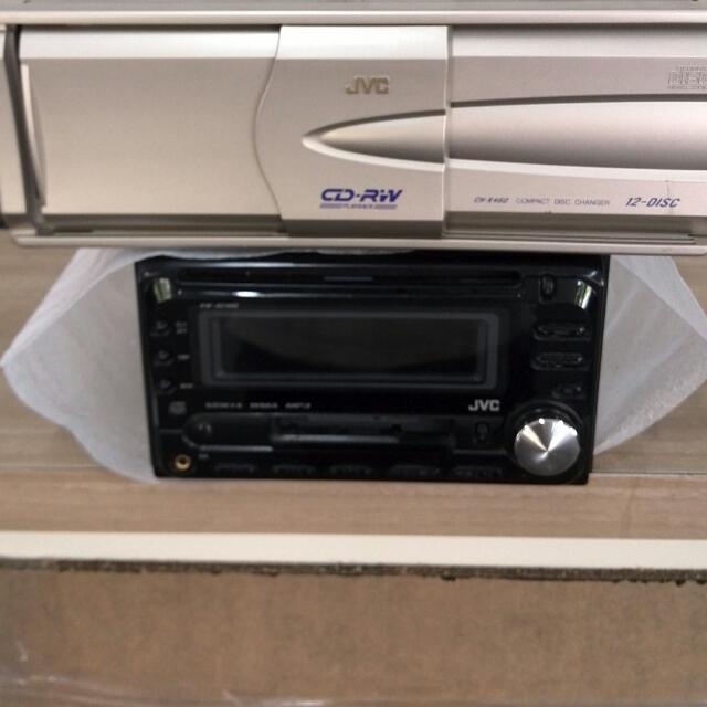 JVC DOUBLE DIN AND JVC 12DISC CHANGER, Cars on Carousell