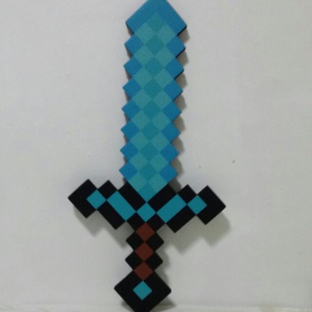 Minecraft Foam Diamond Sword Hobbies And Toys Toys And Games On Carousell