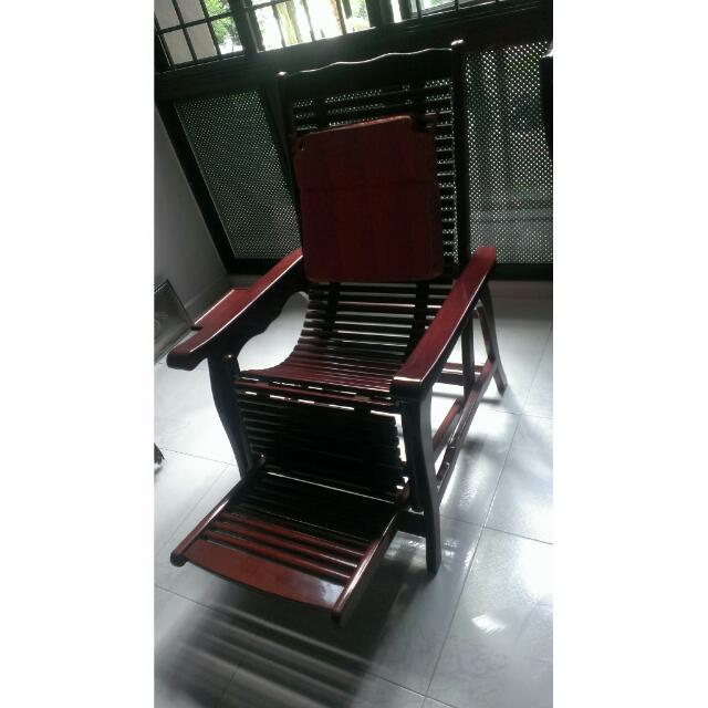 Rosewood Rocking Chair With Foot Reflexology! :), Furniture & Home ...