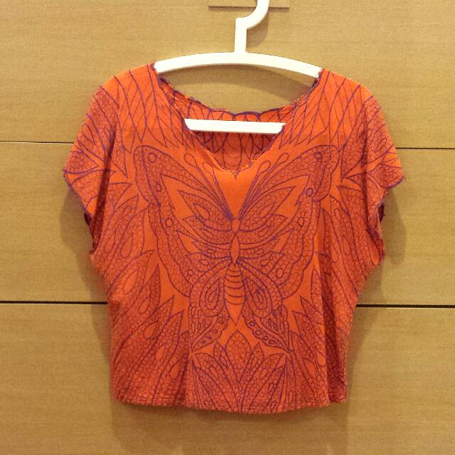 Butterfly Top, Women's Fashion, Tops, Blouses on Carousell