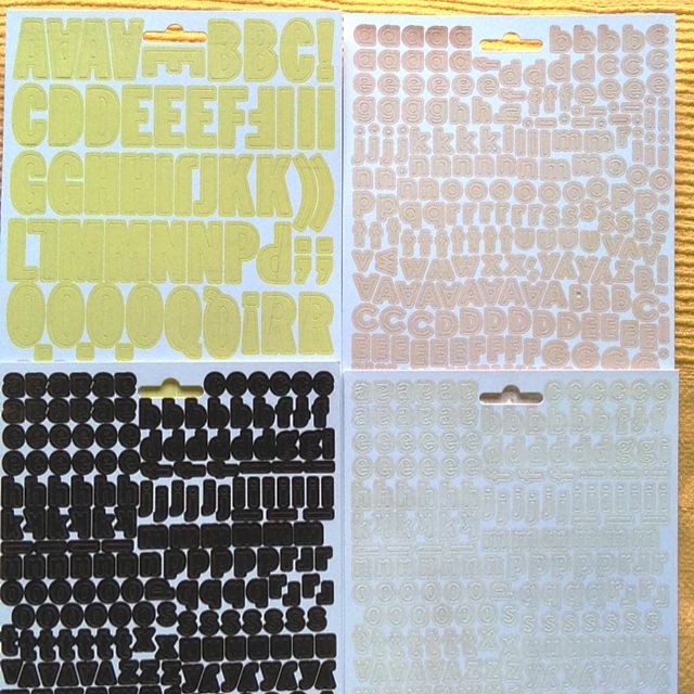 Micro Mono Stickers, By Basic Grey - Condition 10/10 - $4 Each ...
