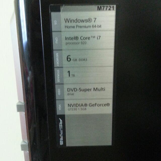 Acer Desktop Computer, Computers & Tech, Parts & Accessories ...