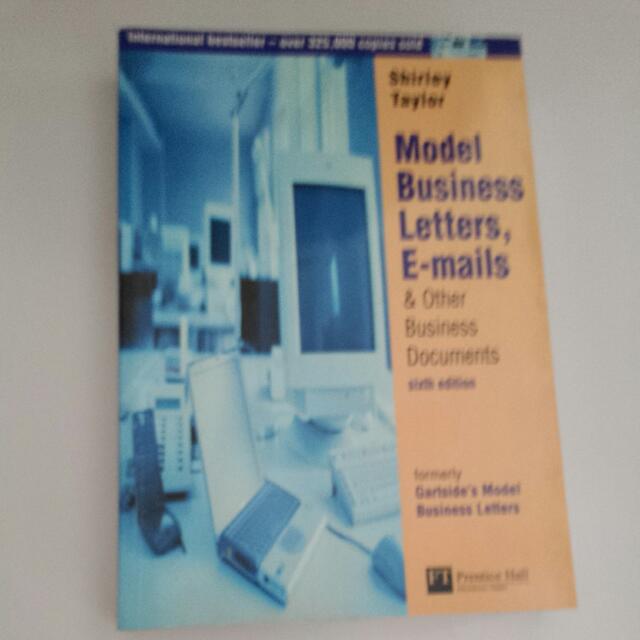 Model Business Letters, Emails By Shirley Taylor, Computers & Tech ...