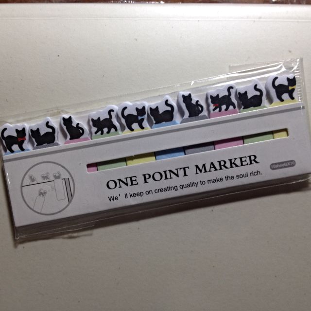 [RESERVED] Cute Cat Mini Post-it's, Hobbies & Toys, Stationery & Craft ...
