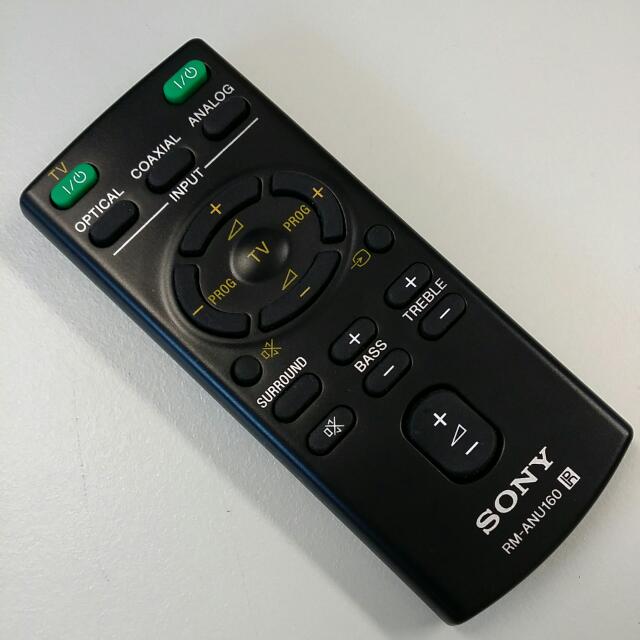 Original Sony Remote Control RM - ANU160 For Sony Sound Bar, TV & Home ...