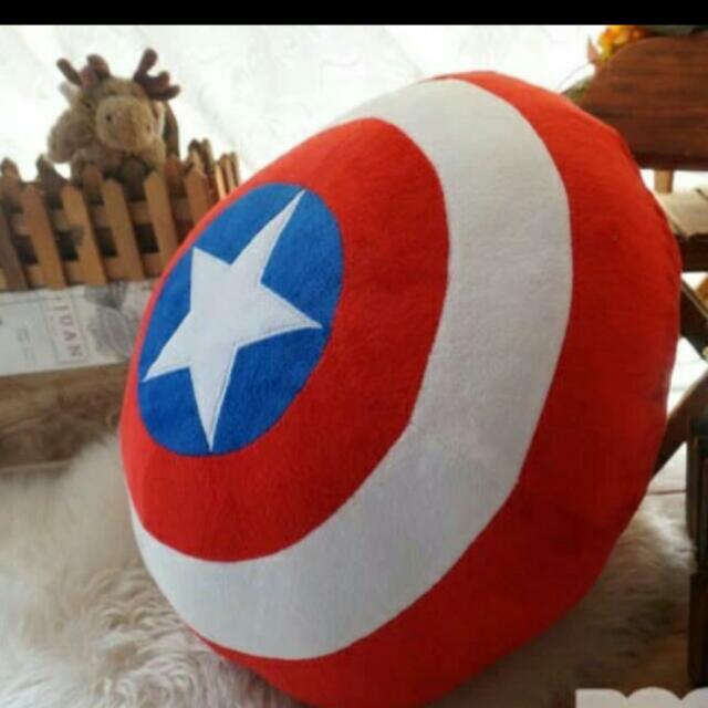 Captain America Shield Pillow, Health & Nutrition, Face Masks & Face ...