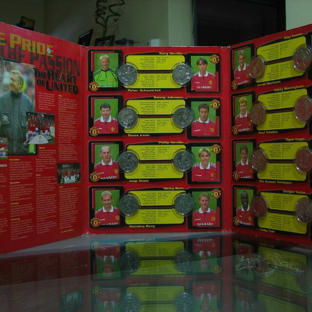 10/17 Manchester United Treble Coin Collection, Hobbies & Toys ...