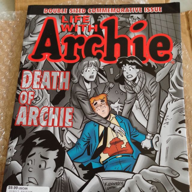 New Archie Double Sized Commemorative Issue #36 & 37 Death Of Archie ...
