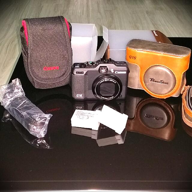 Canon G15 with Accessories, Photography, Cameras on Carousell