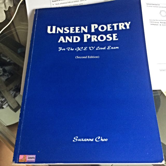 Unseen Poetry & Prose For GCE O Level Examination (QYOP), Hobbies ...