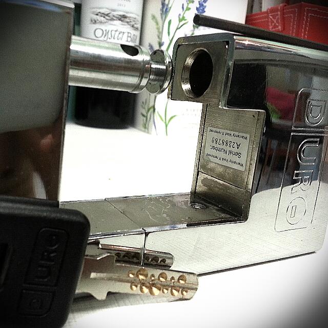 Duro Padlock Art 338 (Durable HDB Gate Lock), Furniture & Home Living ...