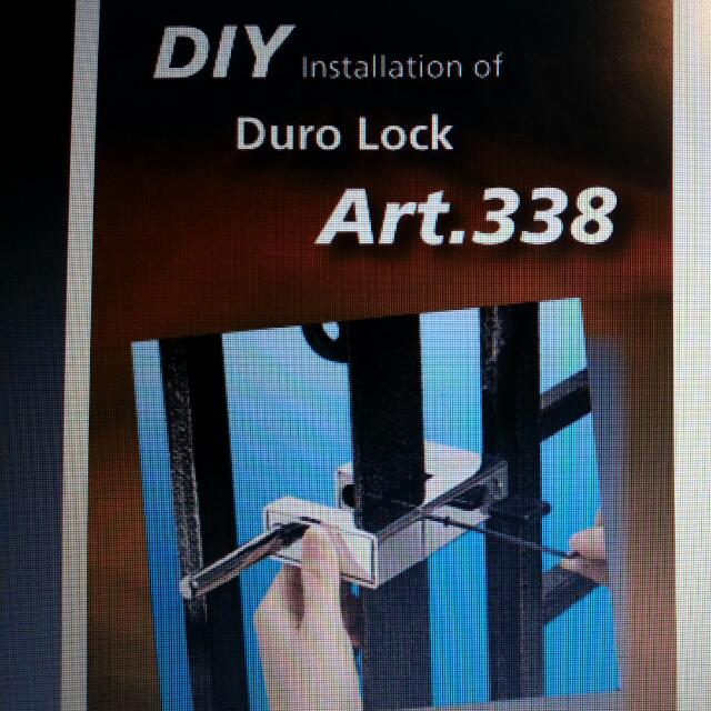 Duro Padlock Art 338 (Durable HDB Gate Lock), Furniture & Home Living ...