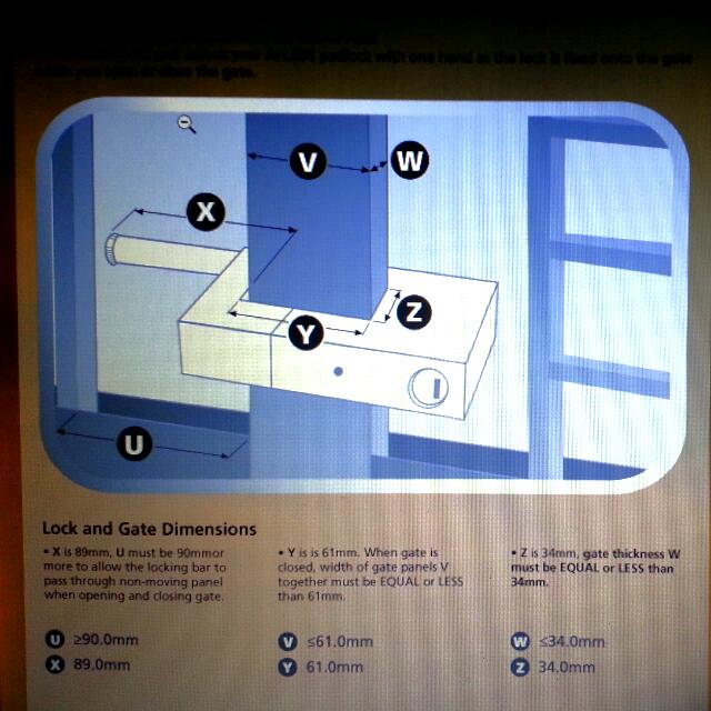 Duro Padlock Art 338 (Durable HDB Gate Lock), Furniture & Home Living ...
