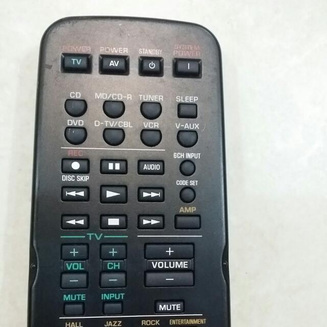 Yamaha Av Receiver Remote control RAV300 WA22030, TV & Home Appliances ...