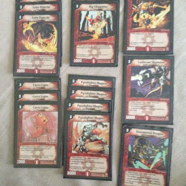 Duel Master Cards ( Fire and Nature Deck), Hobbies & Toys, Toys & Games ...
