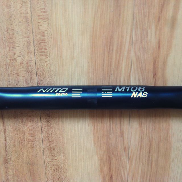 Nitto M106 "Chinook" Handlebars 26.0 Black, Sports Equipment, Bicycles & Parts, Parts ...