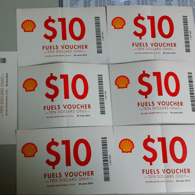 Shell Fuels Voucher, Tickets & Vouchers, Vouchers on Carousell