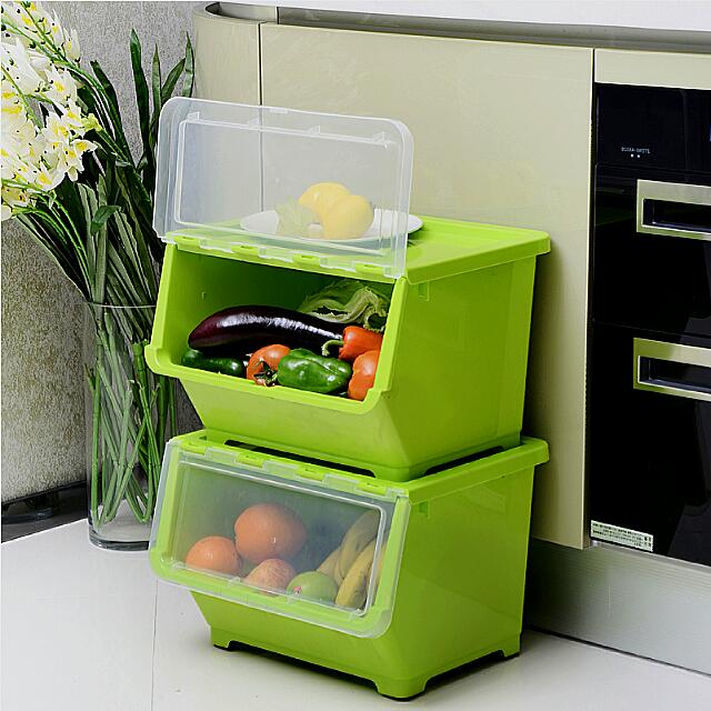 Transparent Cover Modern Plastic Container With Wheels Open Sideway ...