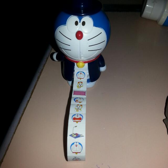Doraemon Sticker Dispenser, Hobbies & Toys, Toys & Games on Carousell