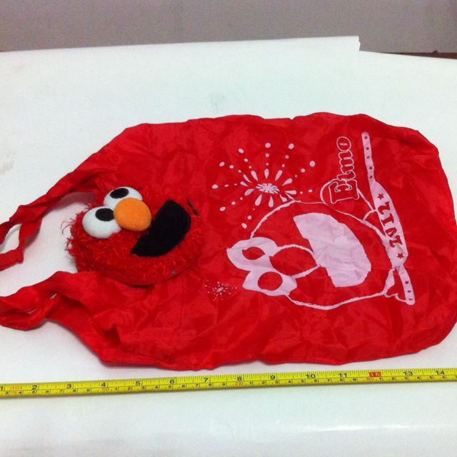 Sesame Street Elmo Recycle Bag, Hobbies & Toys, Toys & Games on Carousell