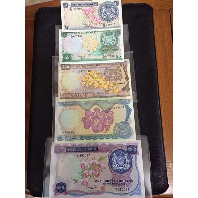 Singapore Orchid Series Notes Set (Hon Sui Sen Signature), Hobbies ...