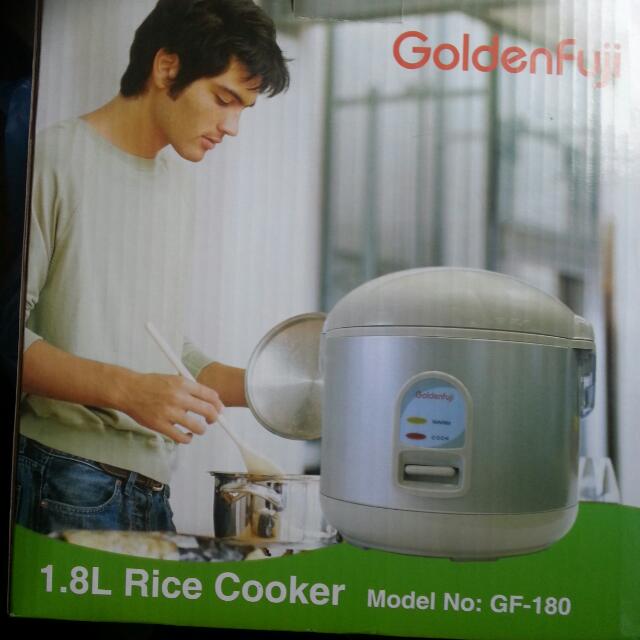 Golden Fuji Rice Cooker 1.8L. (NEW), TV & Home Appliances, Kitchen ...