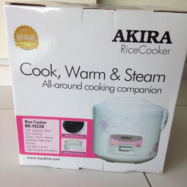 Akira Rice Cooker RK-N228, TV & Home Appliances, Kitchen Appliances ...