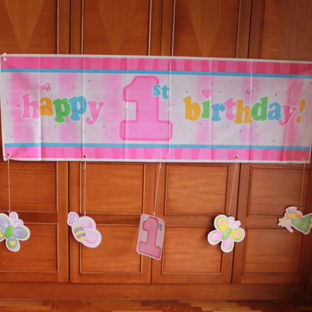 1st Birthday Banner, Babies & Kids, Babies & Kids Fashion on Carousell
